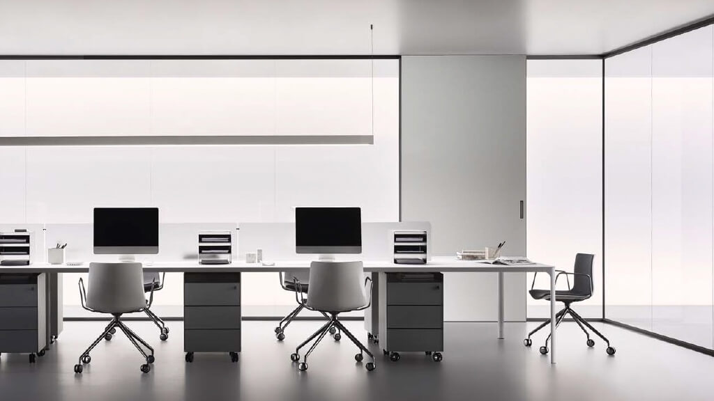 Mesas de Oficina Rimadesio - Iconno Estudio Showroom Mesas de Oficina Rimadesio - Iconno Estudio Showroom